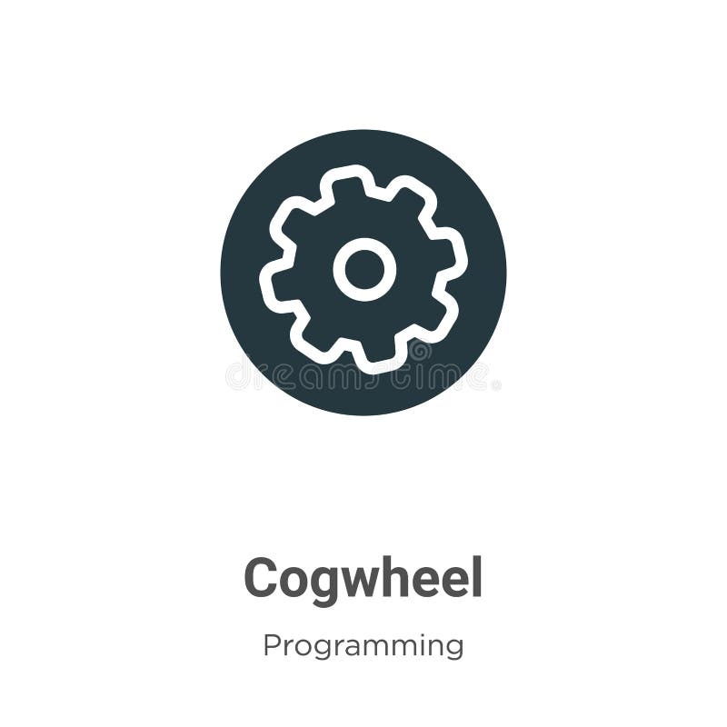 Cogwheel Icon Vector Sign And Symbol Isolated On White Background ...