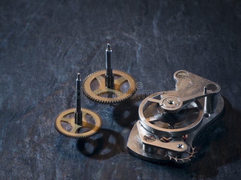 Cogwheels and Balance Spring Stock Photo - Image of equal, teamwork ...