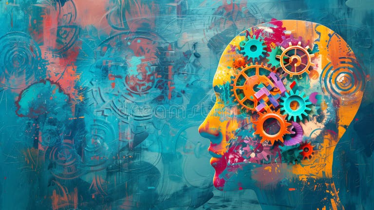 Cogwheels Brain, Brainstorming and Creativity Concept, Gear Wheels ...