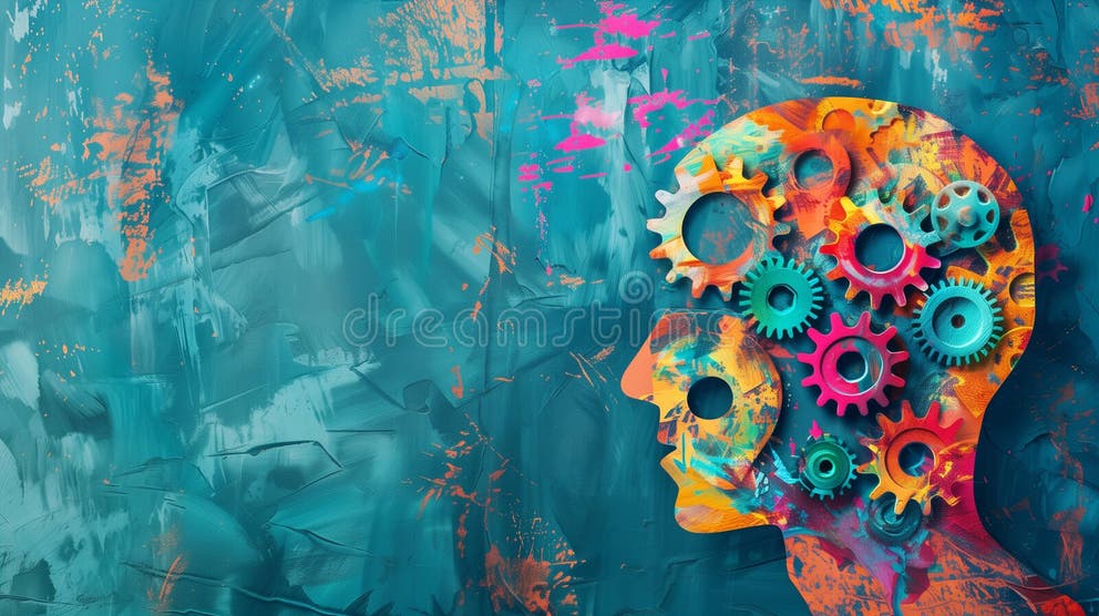 Cogwheels Brain, Brainstorming and Creativity Concept, Gear Wheels ...