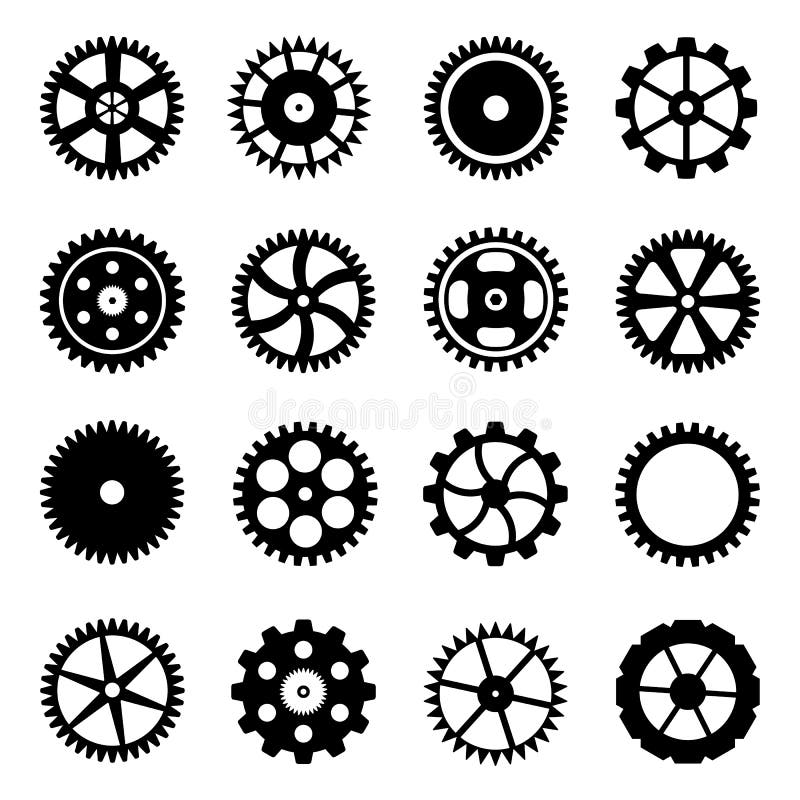 Cog Wheel Set stock vector. Illustration of industry - 24447739