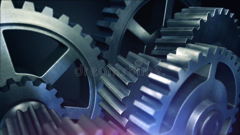 Cogwheels 3D Looping Animation.Business Idea and Team Work.Type 2 Stock ...