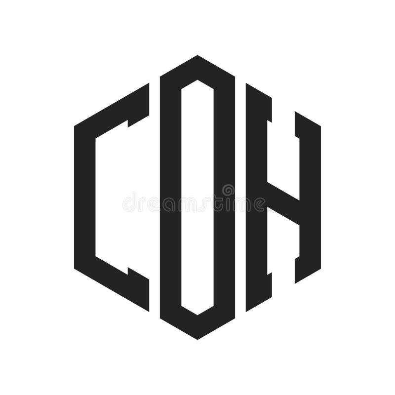 COH Logo Design. Initial Letter COH Monogram Logo Using Hexagon Shape ...