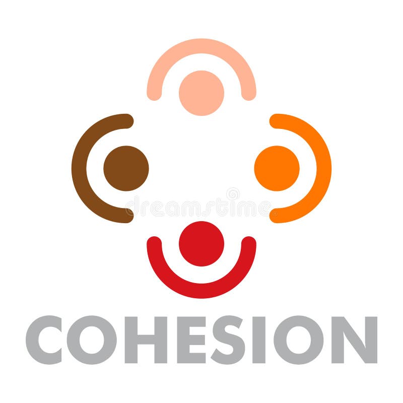 Cohesion Logo Set, Flat Style Stock Vector - Illustration of engagement ...