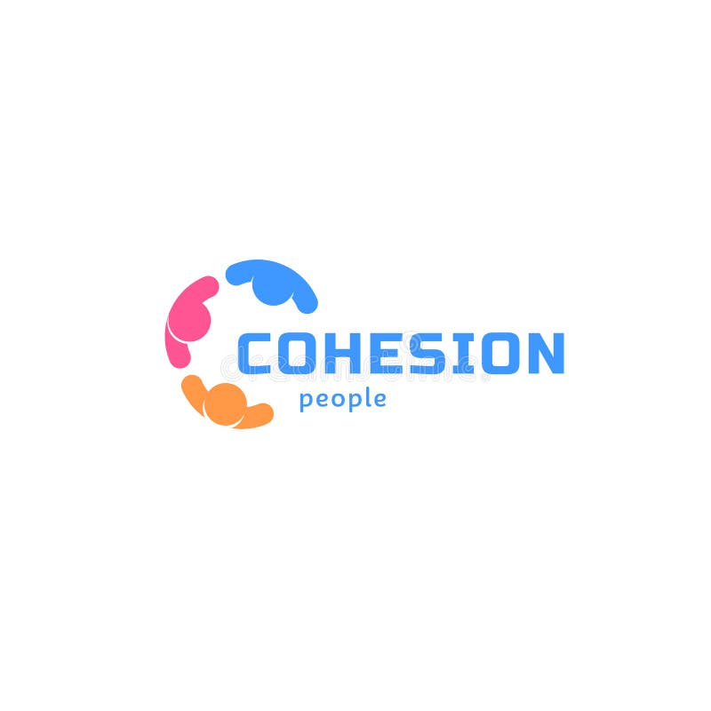Cohesion People, Abstract Isolated Vector Logo. Colorful Business ...