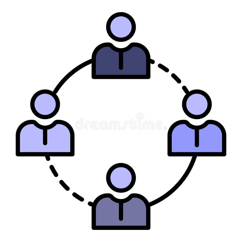 Cohesion People Icon Color Outline Vector Stock Vector - Illustration ... Cohesion People Icon Color Outline Vector Stock Vector - Illustration ...