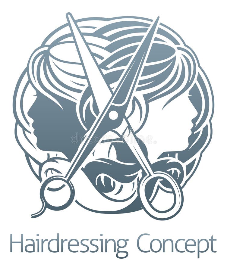 Coiffeur Icon De Styliste De Salon De Coiffure Illustration de Vecteur ...