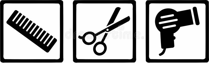 Vecteur De Pictogram De Coiffeur Illustration de Vecteur - Illustration ...