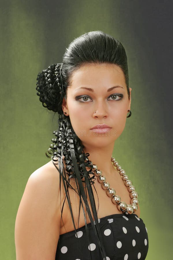 Coiffure 10 stock image. Image of disco, beautiful, girl - 12800369