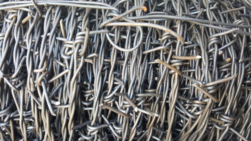 Spool of barbed wire stock photo. Image of sharp, metal - 22527594