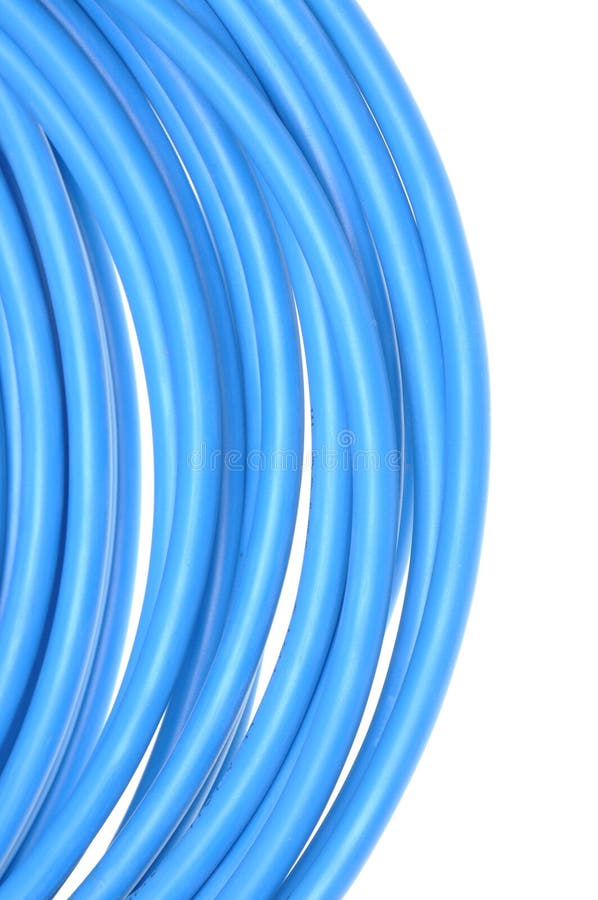 Coil of electrical cable stock image. Image of telecommunications ...