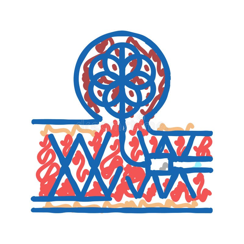 Coil Embolization Icon Doodle Illustration Stock Vector - Illustration ...