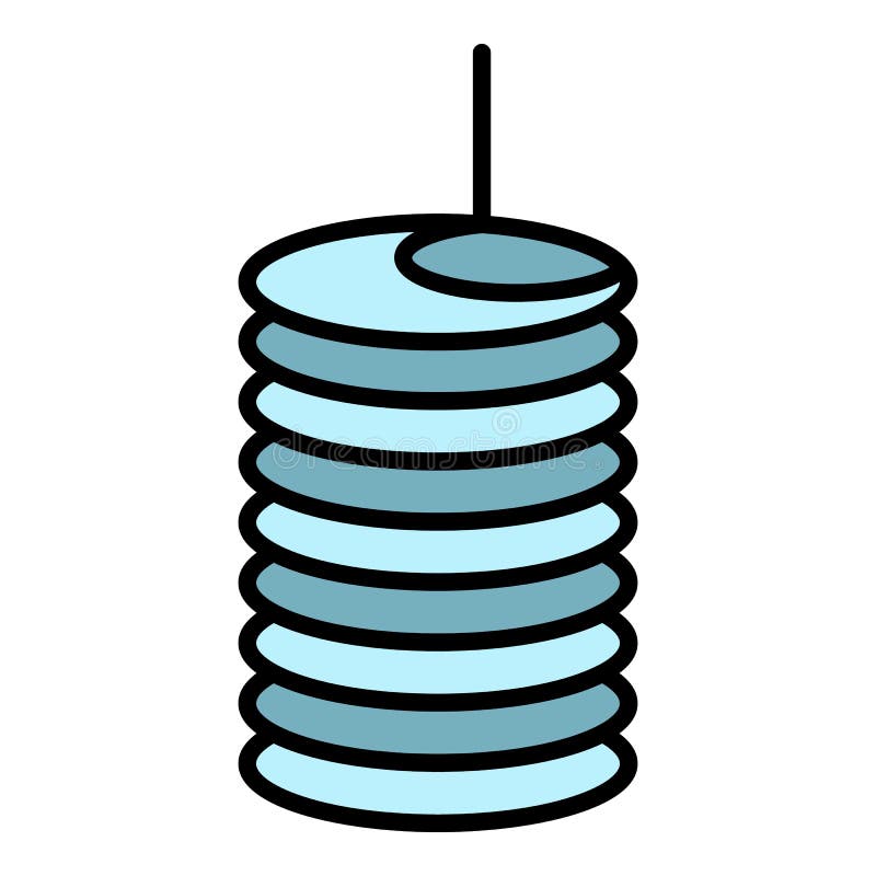 Coil Icon Color Outline Vector Stock Vector - Illustration of metal ...