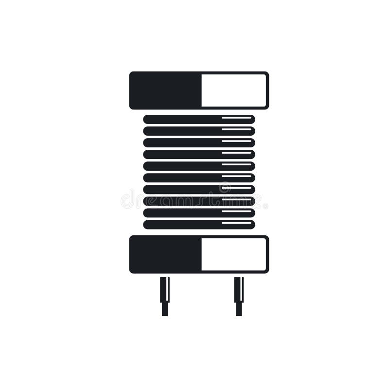 Coil Inductor Icon Vector Concept Design Illustration Stock Vector ...