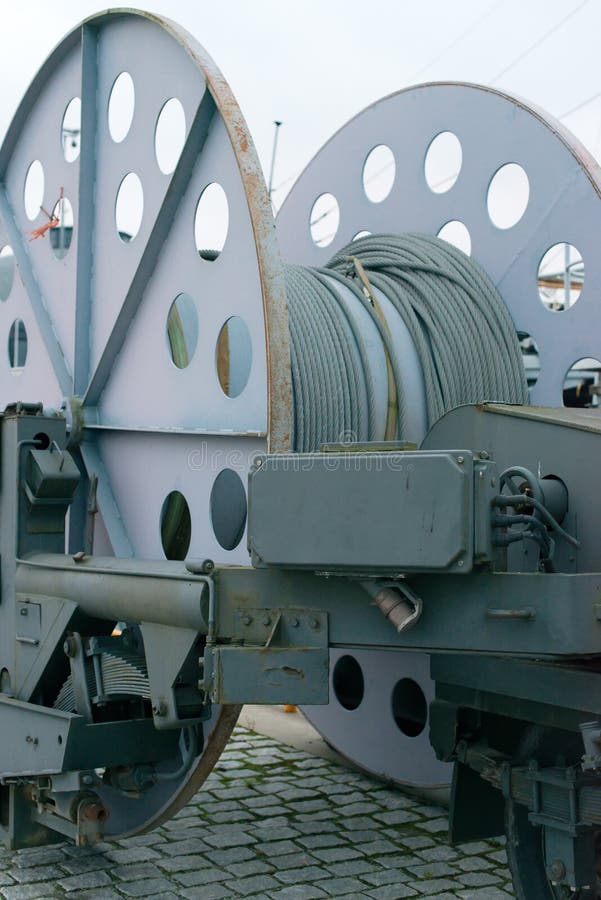 Coil with iron rope. stock image. Image of heavy, rough - 64508991