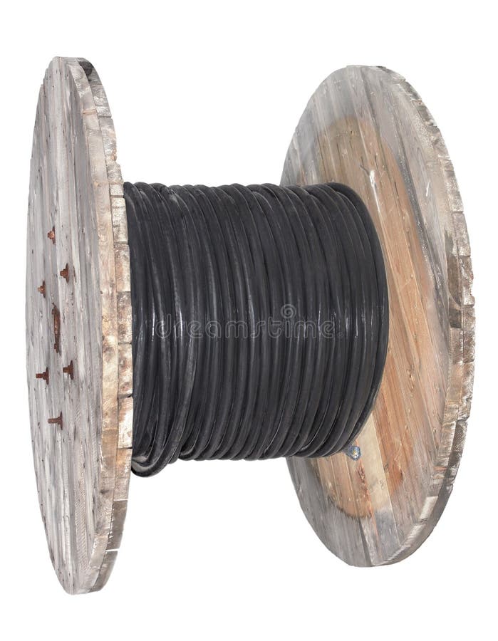 Coil with Power Electric Cable Stock Photo - Image of nuts, square ...