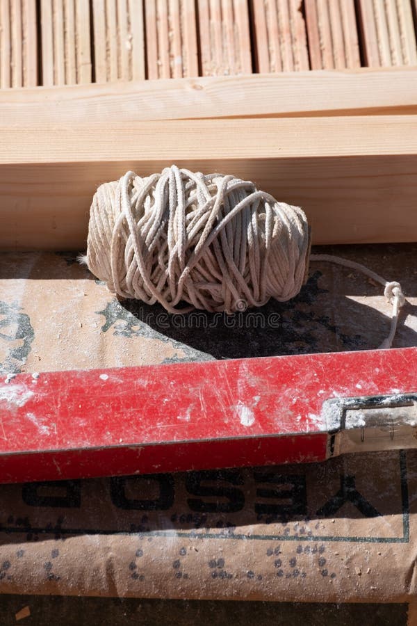 Various Masonry and Brickwork Tools Being Used on a Construction Site ...