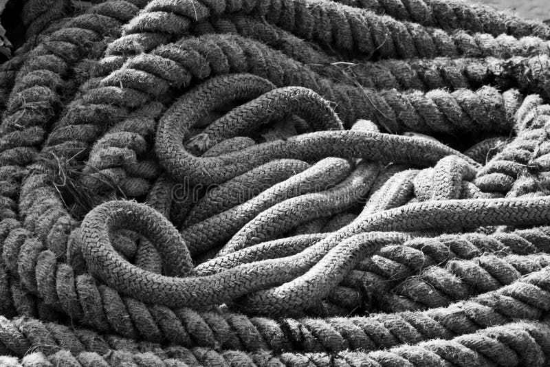 Coil of Rope stock photo. Image of coiled, rope, white - 66374236