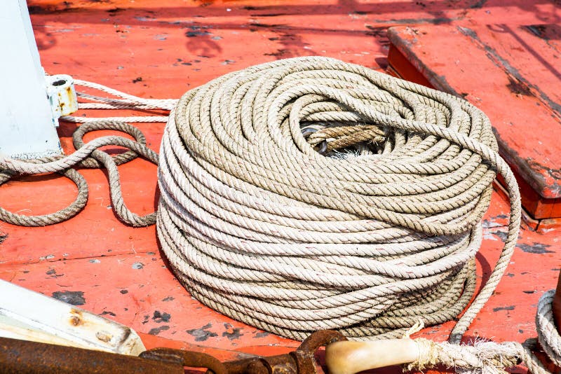 Coil of rope stock photo. Image of antique, bowline, fiber - 43311680