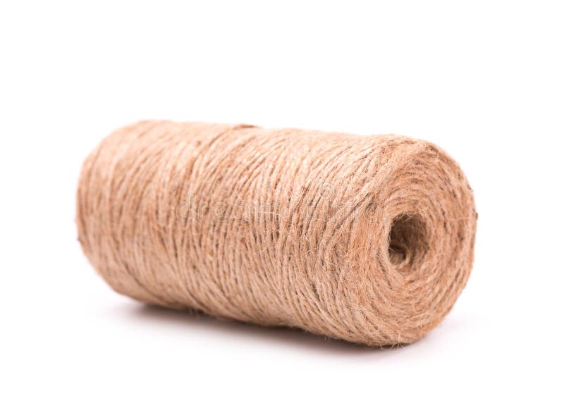 Coil of Rope on a White Background Stock Photo - Image of background ...