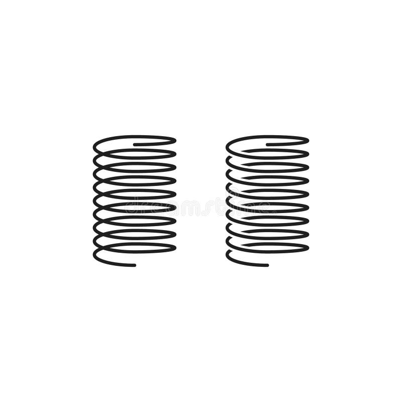 Spring Coil Silhouette Stock Illustrations – 548 Spring Coil Silhouette ...