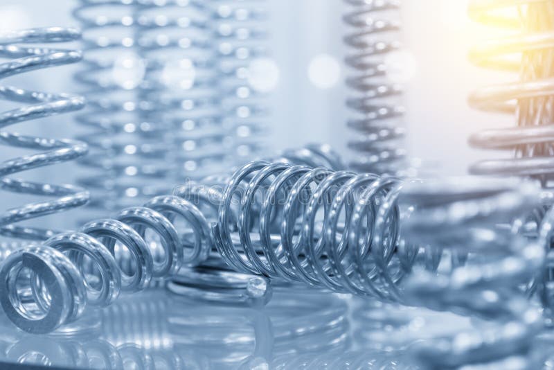 The Coil Spring for Industrial Purpose Stock Image - Image of ...