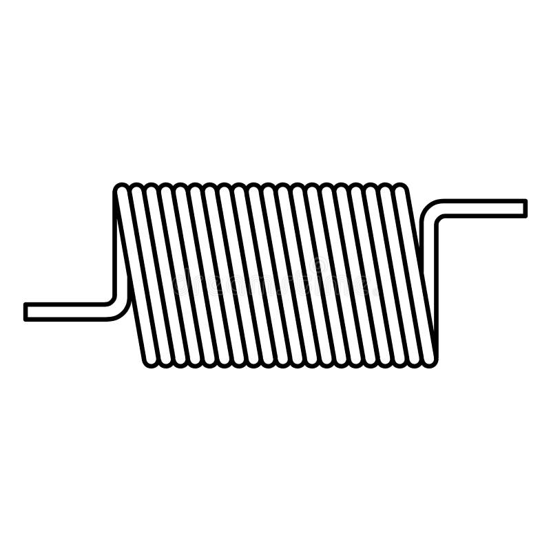 Coil Spring Steel Spring Metal Spring on White Background Vector Stock ...