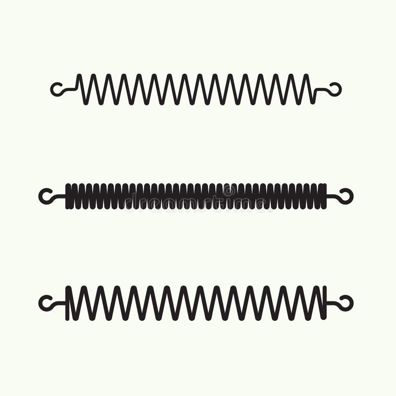 Coil spring vector icon. stock vector. Illustration of coil - 87350659