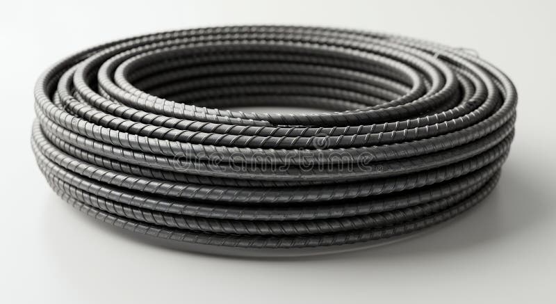 Steel Rebar Coil stock illustration. Illustration of structure - 371169894