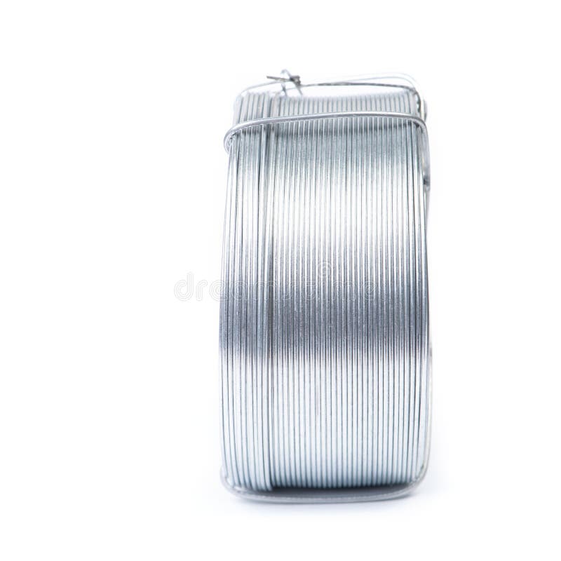 Coil of wire stock image. Image of isolated, steel, flexibility - 151675929