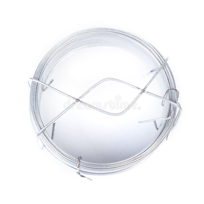 Coil of wire stock image. Image of isolated, steel, flexibility - 151675929