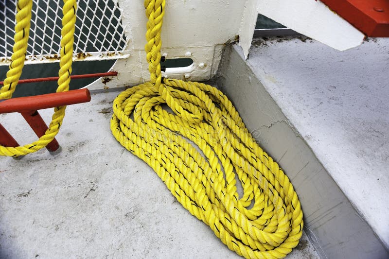 A Coil of Old Mooring Line stock photo. Image of pile - 74028070