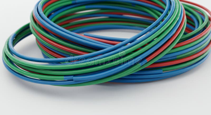Colorful Coiled Wires stock illustration. Illustration of background ...