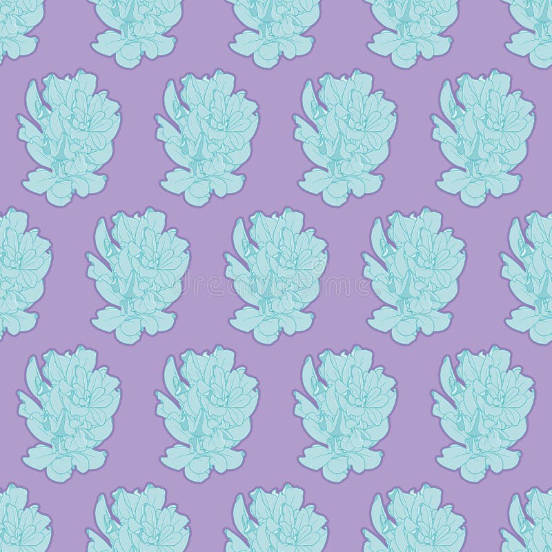 Coiled Leaves Seamless Vector Pattern Stock Vector - Illustration of ...