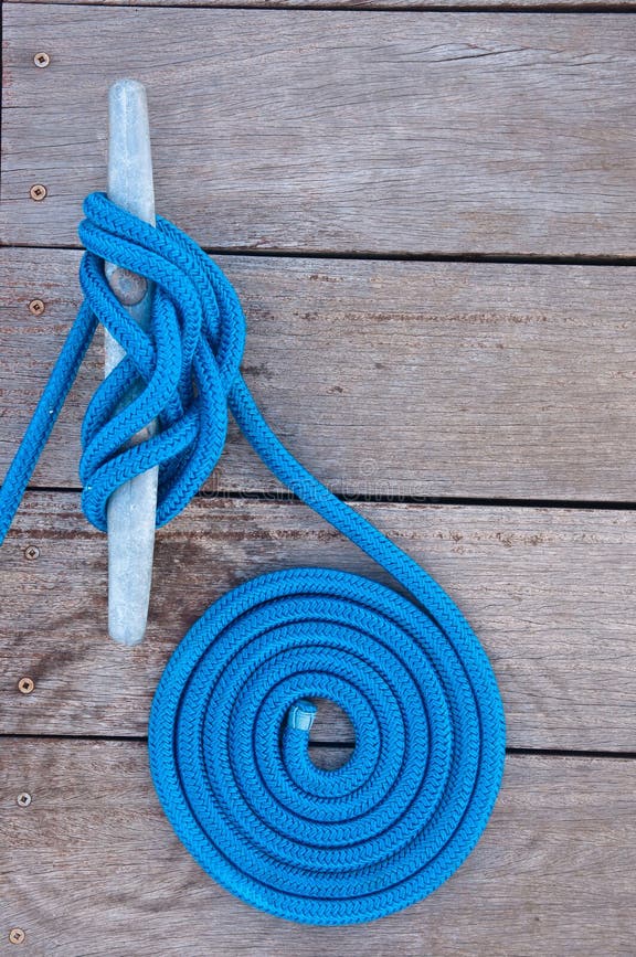 Coiled Line stock image. Image of rope, deck, boat, bollard - 26228093