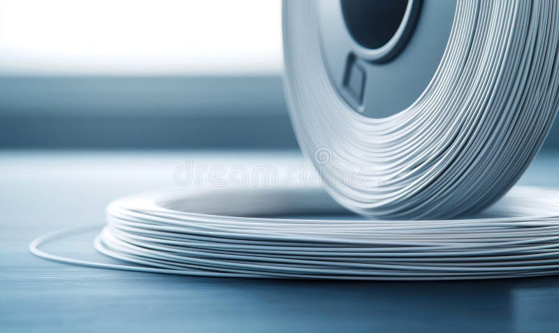 Coiled Metal Wire Roll stock illustration. Illustration of tool - 367820365
