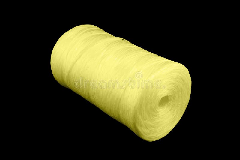 Coiled Nylon Rope Isolated White Background Rolled Striped Coil New ...