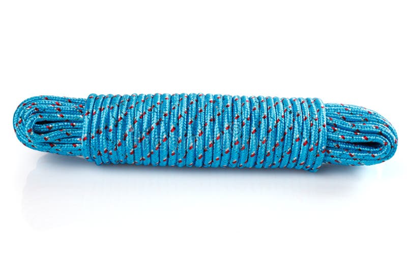Coiled Nylon Rope . Used To Hold or Dry Things Stock Photo - Image of ...