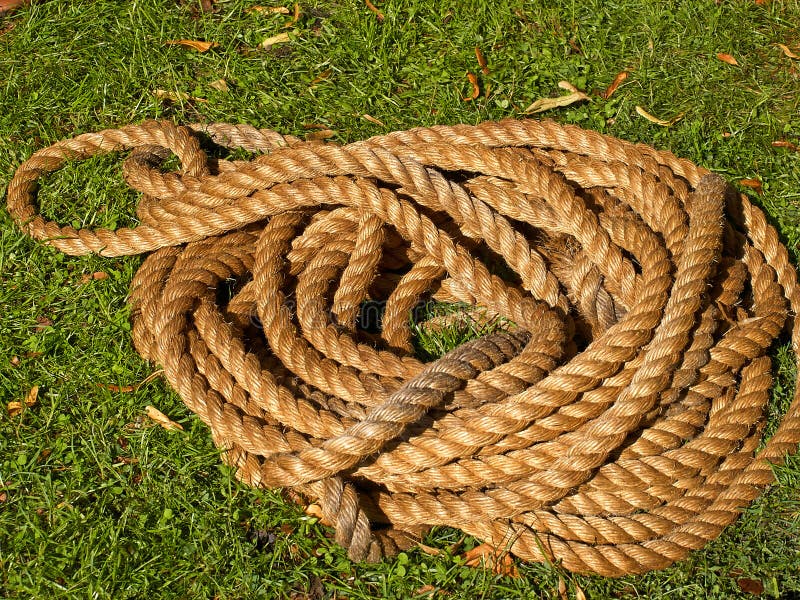 Coiled roll of rope stock photo. Image of object, curve - 59959424