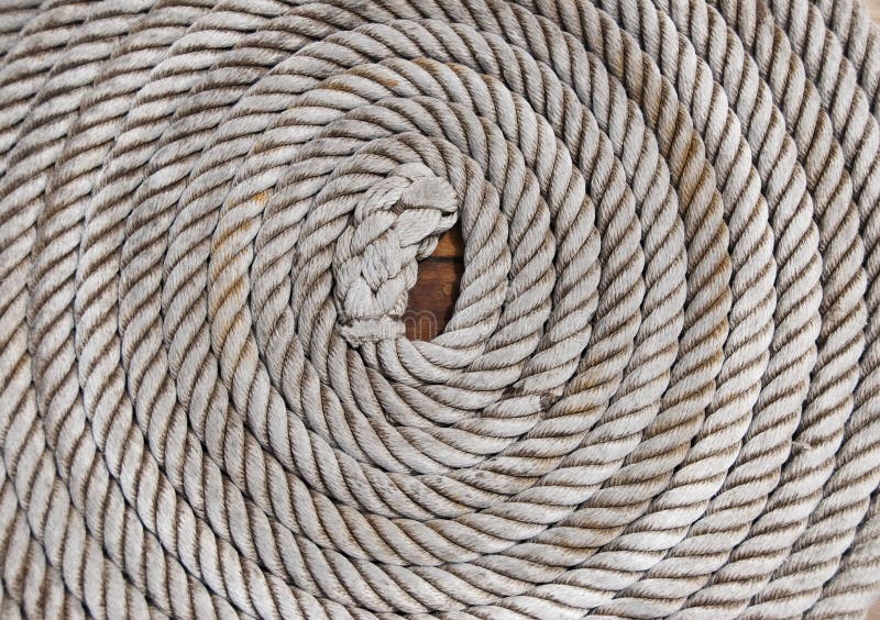Coiled rope stock photo. Image of hemp, beige, nautical - 13872142