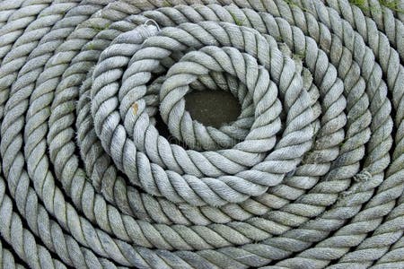 Coiled Rope stock image. Image of coil, fibre, nautical - 733279