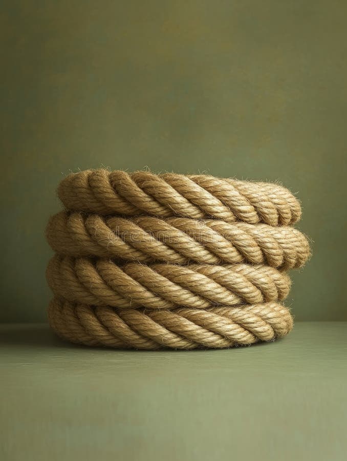 Coiled Rope Against Green Background Stock Photos - Free & Royalty-Free ...