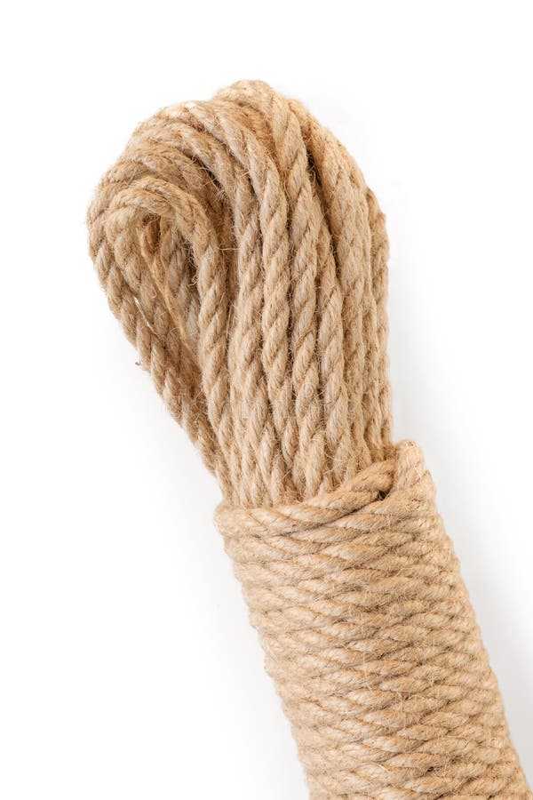 Coiled rope close up stock photo. Image of strand, roll - 93932636