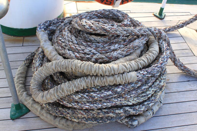 Coiled rope stock photo. Image of boat, hawser, rigging - 35016778