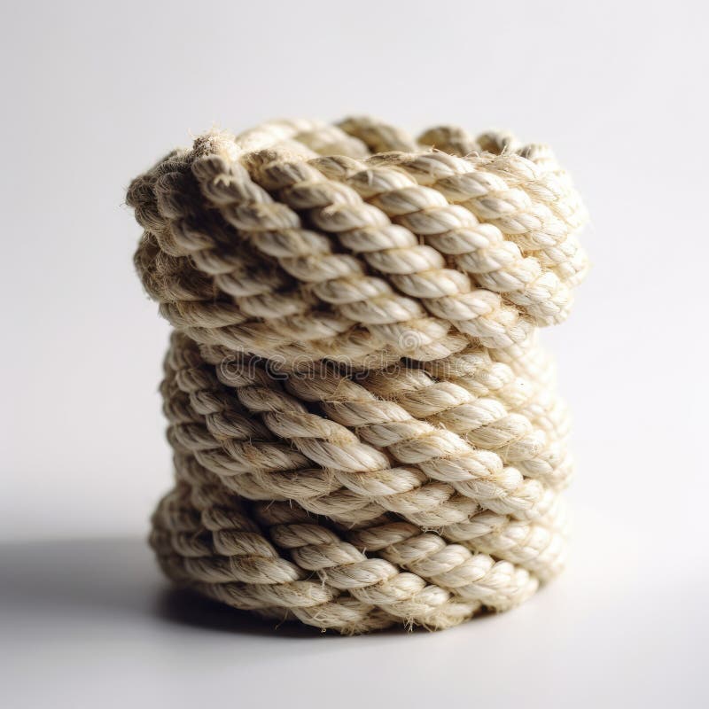 A coiled rope stock image. Illustration of closeup, loop - 278248563