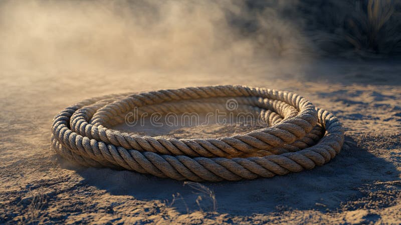 Coiled Rope Resting Rustic Surface Stock Photos - Free & Royalty-Free ...
