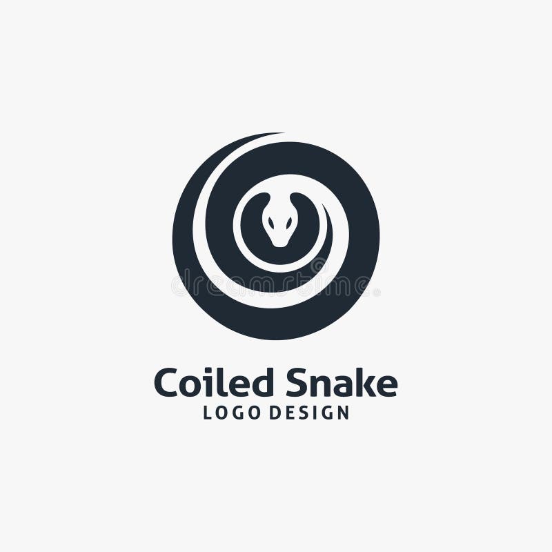 Coiled Snake Sketch. Hand Drawn Vintage Vector Illustration for Posters ...