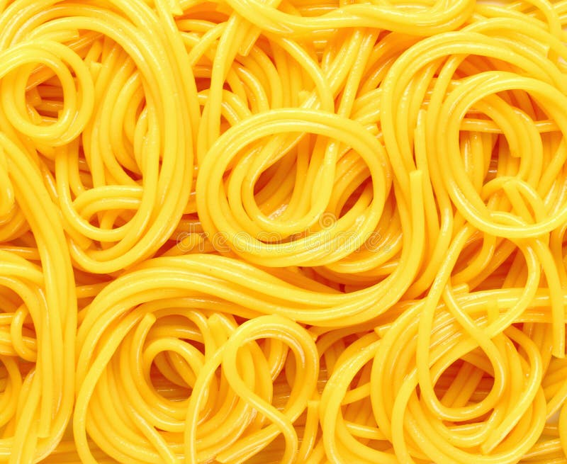Coiled Spaghetti Pasta stock photo. Image of tasty, cooked - 23186774