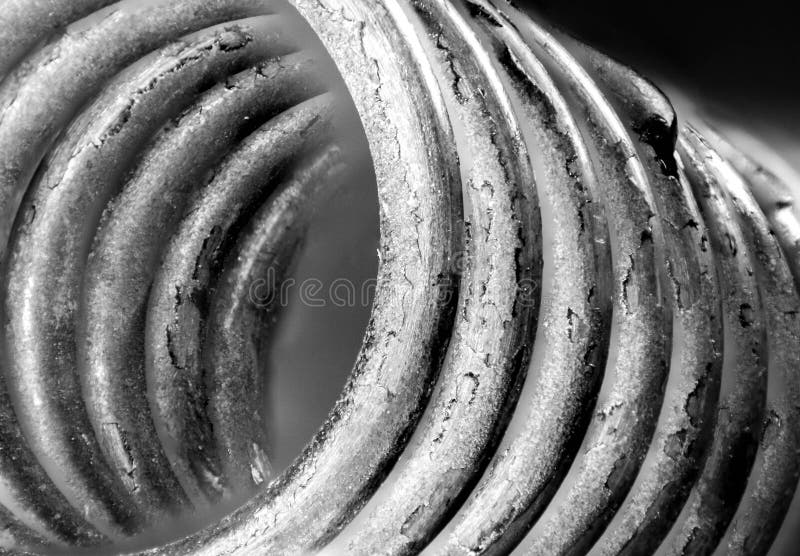 Coiled Spring Closeup stock image. Image of materials - 171305623