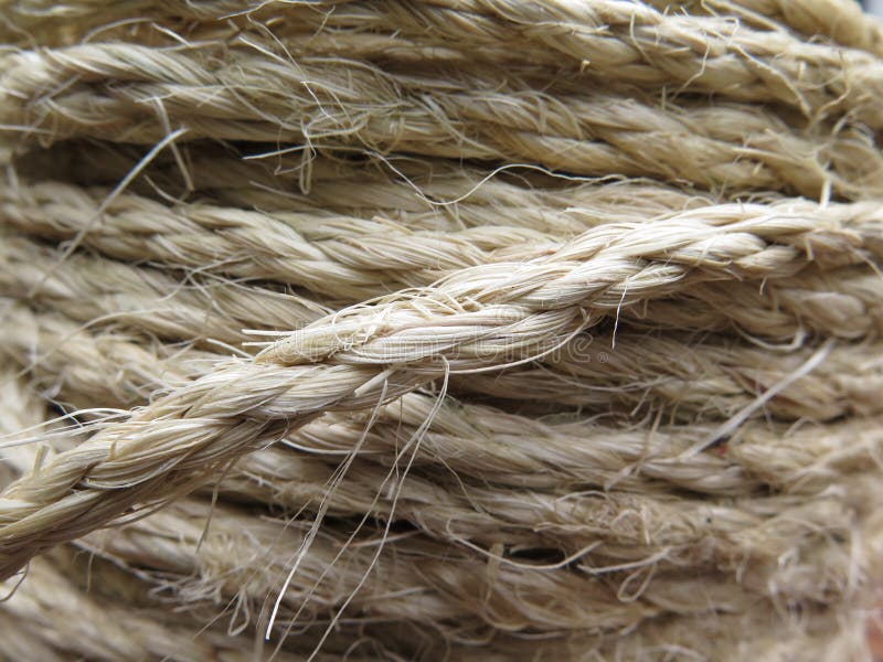 Coiled Strands of Rope stock image. Image of braid, rope - 64426287